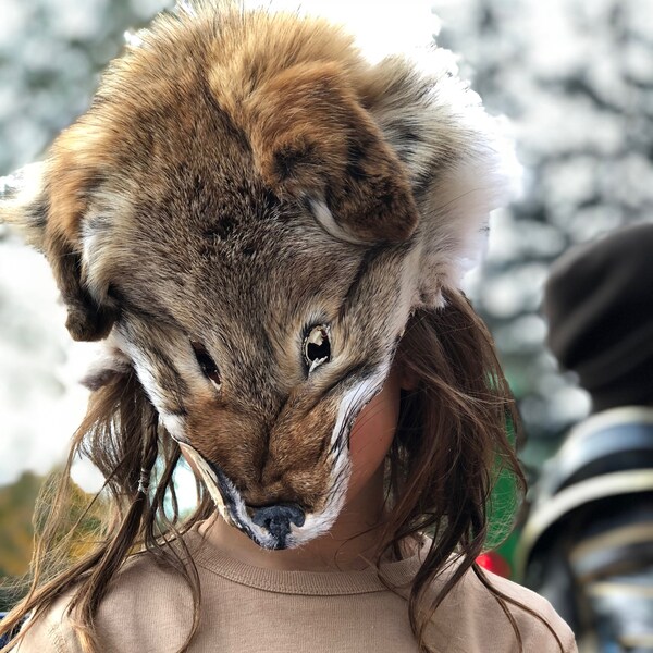 Authentic Real Coyote Halloween Face Mask 17-mask-05 Y2J - Etsy