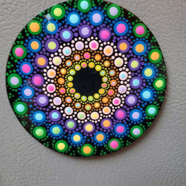 The Annabeth Original Painted Mandala - Etsy