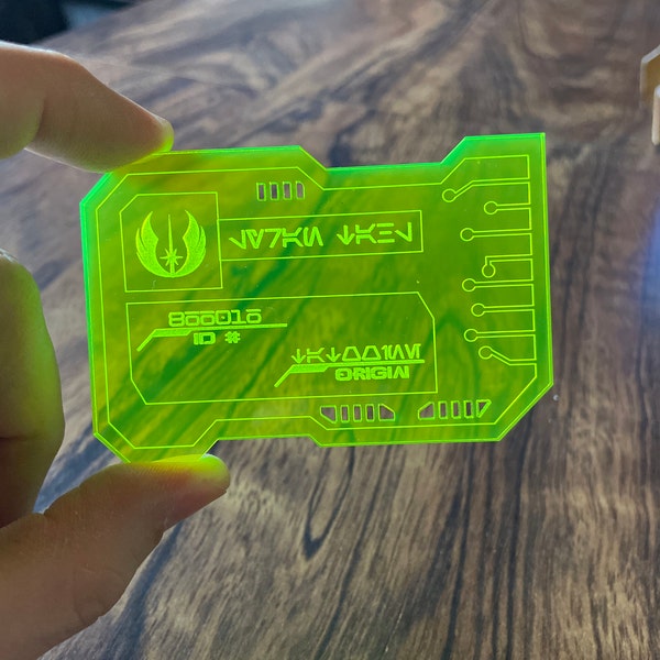 Star Wars Galaxy's Edge ID Card Batuu Cosplay Original - Star Wars ...