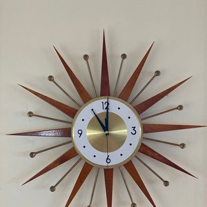 Rust Large Wall Clock Rust Game Metal Modern Wall Clock Copper | Etsy