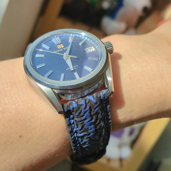 Shark Skin Watch Strap, Shark Skin Watch Strap, Blue Watch Strap, Blue ...