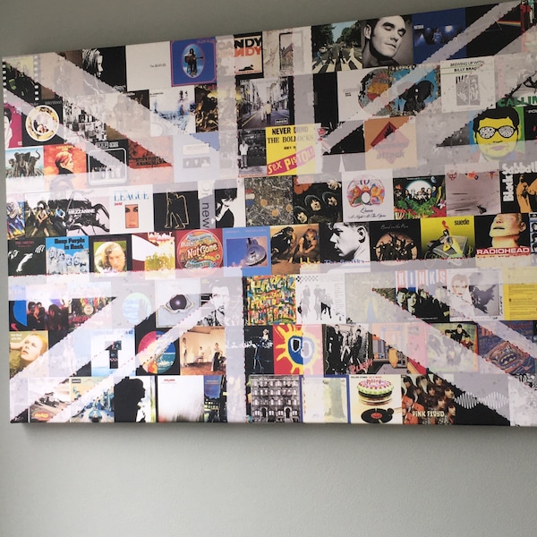 Best of British Music Scene Canvas Print Wall Art Rock Indie Lover CD ...
