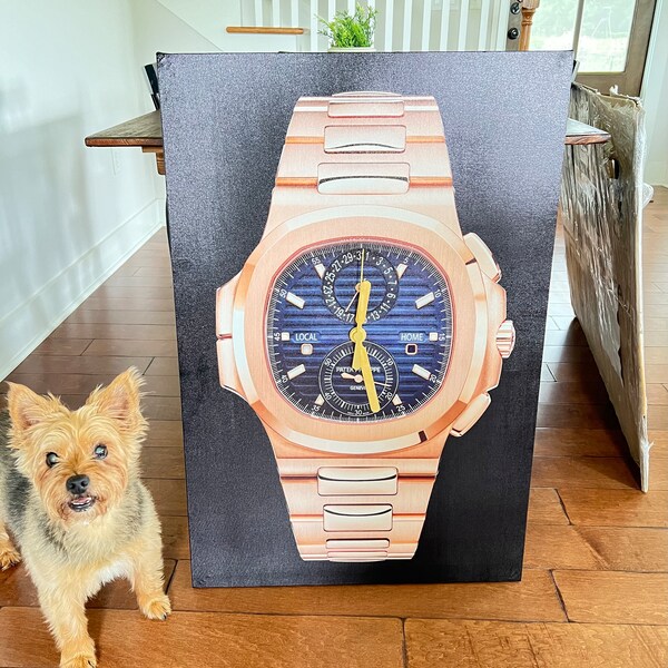 Real Clock on the Wall Patek Philippe Tiffany Blue,with Quartz Silent ...