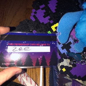 Monster Lover/ Fker Permit Laminated Holographic | Etsy