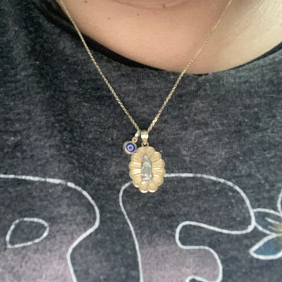 9K Greek Evil Eye Gold ICXC NIKA Baby Kid Pin Brooch.yellow - Etsy