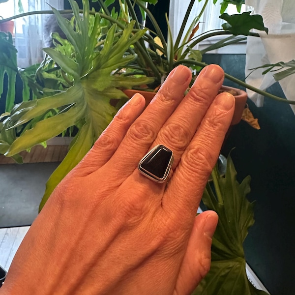 Hills of Muldoon Jasper Statement Ring- Size 9- Made With .925 Sterling ...