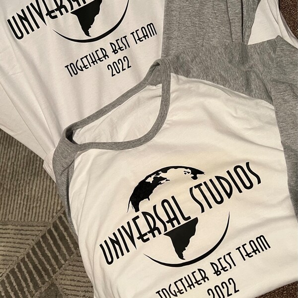 Universal Logo Family Vacation 2021 Universal Matching Iron on Shirt ...