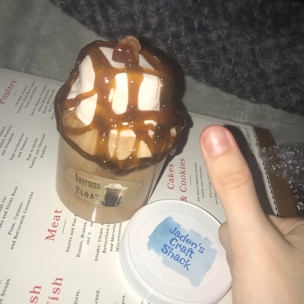 Root Beer Float DIY Slime Clay Mixing Scented Fun Toy Stress Relief Toy ...