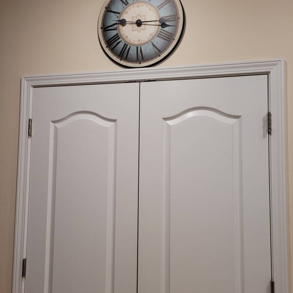 Charlotte Teal & Tan Wall Clock, 8 Sizes, Lifetime Warranty, Quiet, Non ...