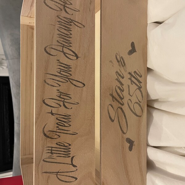 Wedding Crate Box Flip Flop Storage Crate Only a Little Treat for Your ...