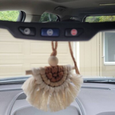 Rattan Tassel Keychain Boho Keychain Boho Car Accessory - Etsy