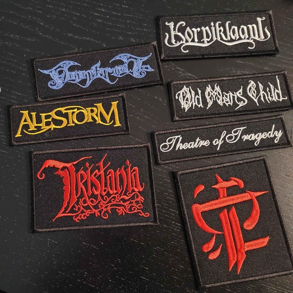 Black/death/power/heavy/stoner/doom Metal Patches #93 - Etsy