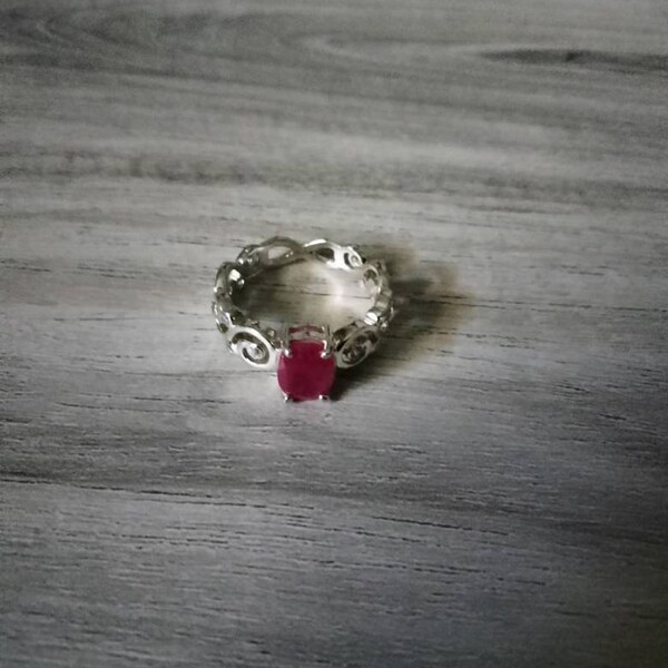 Natural BURMESE RED RUBY Ring (9) - Etsy