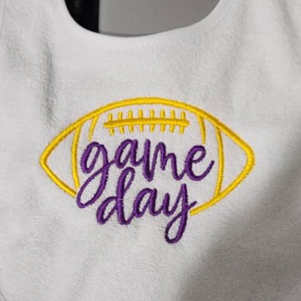 Game Day Machine Embroidery Design, 4 Sizes - Etsy