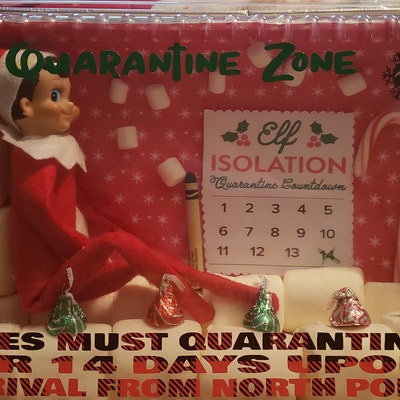 Elf Quarantine, Isolation Countdown SVG, Png, Jpg, Pdf, Printable ...