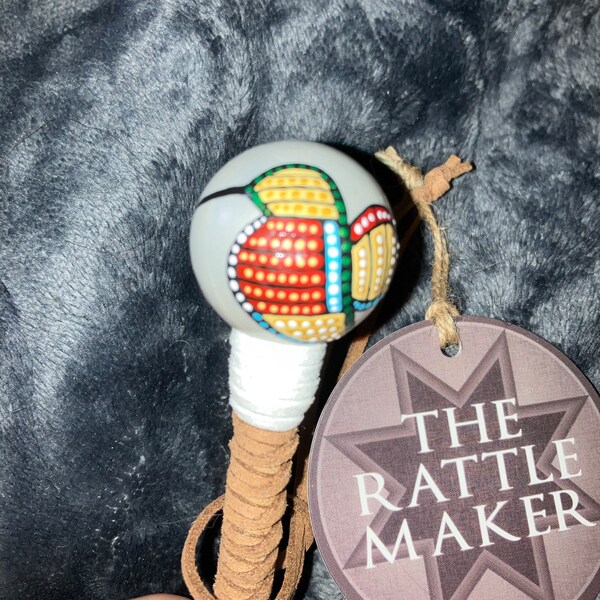 TRADITIONAL PLAINS RATTLE - Native American, Music Instrument, Rattle ...