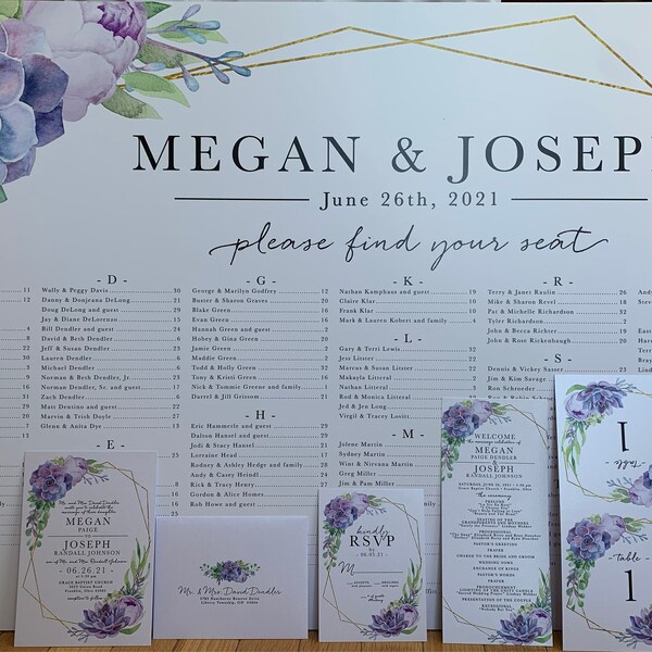Wedding Program Timeline Day of Itinerary Menu Fan Panels Personalized ...