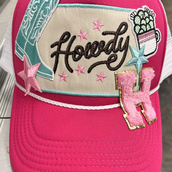 Howdy Patch, Turquoise Patch, Trucker Hat Patch, Rodeo Patch, Cowgirl Patch, Western Patch ...