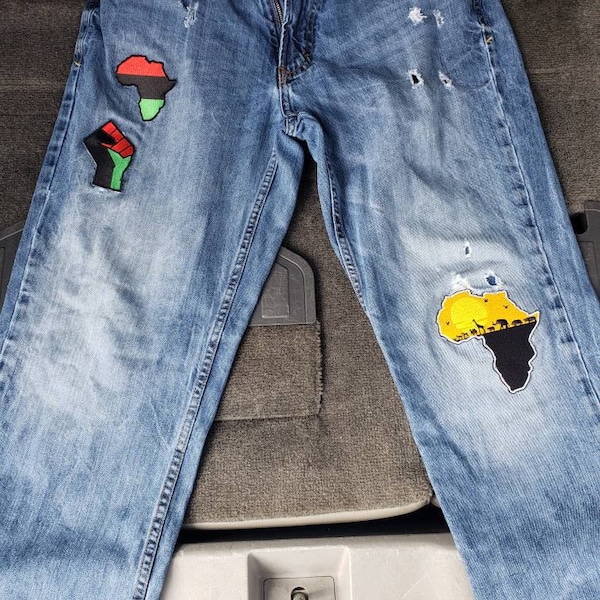 RBG Patches - Red Black and Green Iron on Patches - Pan African ...