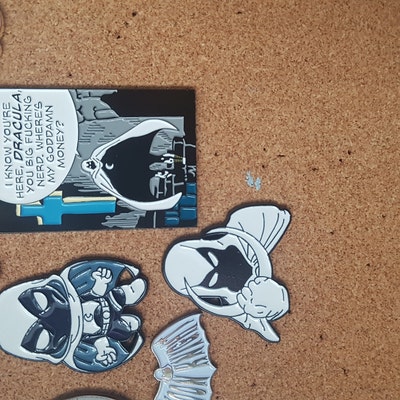Moon Knight Random Bullshit Go Meme Custom Fan Made Enamel Pin 2.25 ...