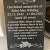 Natural Slate Memorial Headstone With Scroll and Rose Design 3 Sizes ...