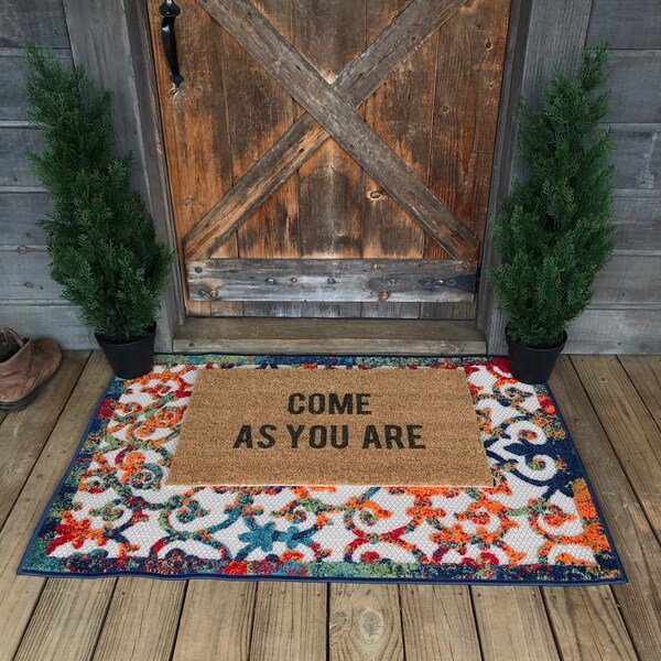 Come as You Are Doormat, Come as You Are Door Mat, Funny Doormat ...