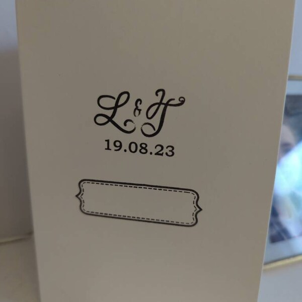 Custom Wedding Ink Stamp (style 2)/personalised Ink Stamp - Etsy