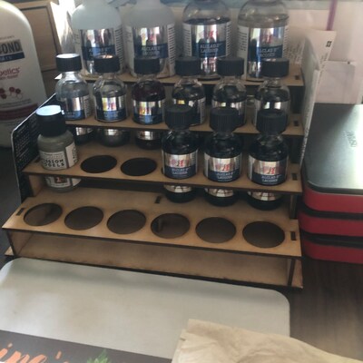 Wood Paint Bottle Rack Organizer for Alclad Paint 24 Bottle - Etsy