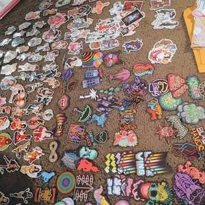 75 Neon Style Stickers Sheet Pack - Etsy