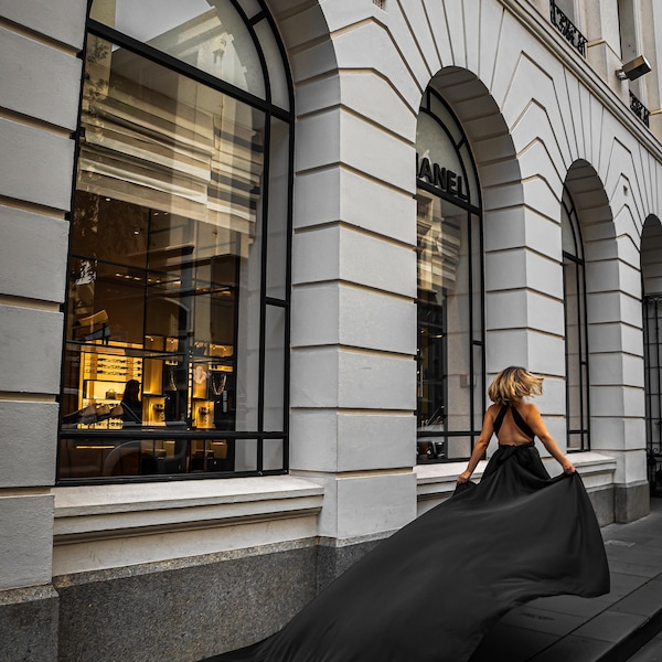 Red Flying Dress - Long Flying Dress for Photoshoot - Flyaway Dress ...