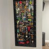 Blue MAGNET BOARD 30x42 Fabric Magnetic Board Fabric Pin Board Home ...