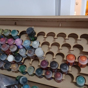 Wall Mounted Hobby Paint Storage Rack Horizontal - Etsy