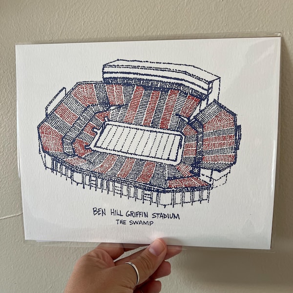 Ohio Stadium - Ohio State Buckeyes - Stipple Art Print - Stipple ...