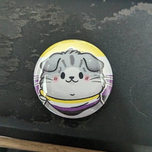 Pronouns Stabby Cats Hard Enamel Pins Be Gay Do Crime LGBT Pronouns Cat ...