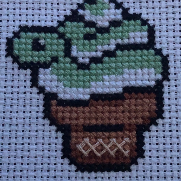 Matcha Soft Ssserve Cross Stitch Pattern - Snake Cross Stitc Pattern ...
