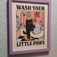 Retro Frog Poster, Funny Quote, Rude Bathroom Print, Frog Mushroom ...