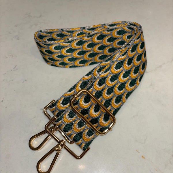 Orange Leopard Print Strap, Game Day Strap, Crossbody Purse Strap ...