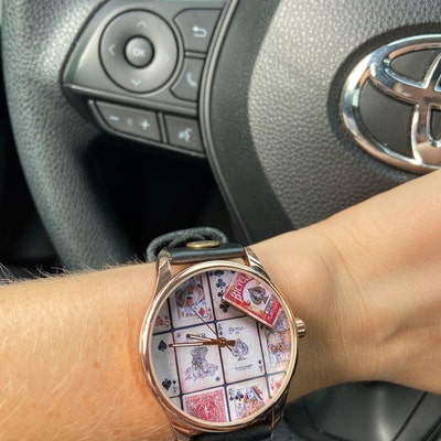 Playing Cards Watch Leather Tarot Watch Women Watch Unisex Watch Gift ...