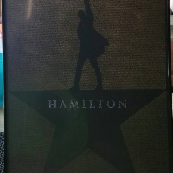 Hamilton - Handwritten Script Poster - Etsy
