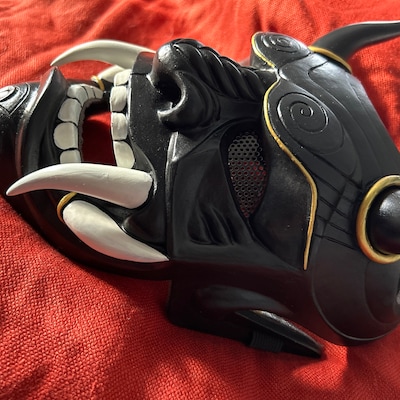 Half Face Assassin Ronin Samurai Mask Cool Baddass Demon Oni - Etsy
