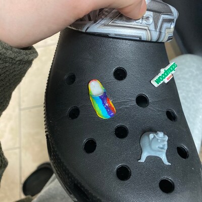 Middle Finger Jibbitz Croc Charm Hand Painted Shoe Charm - Etsy