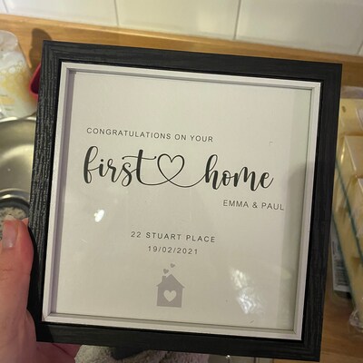 Personalised Congratulations on Your First Home Card, First Home ...