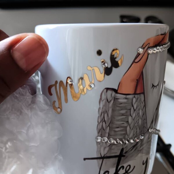 Bling Mug, Designer Purse Bag Coffee Mug, Gifts for Woman, Wine Glass ...