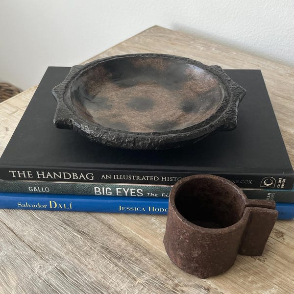 Large Rustic Wooden Mortar Grinder Candle - Etsy