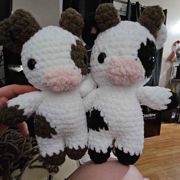 Cow Plush Crochet Pattern Cow Pattern Baby Cow Amigurumi PDF Crochet ...