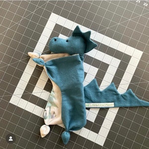 Dinosaur Comforter Pattern, Baby Lovey Pattern Tutorial, Dino Sewing ...