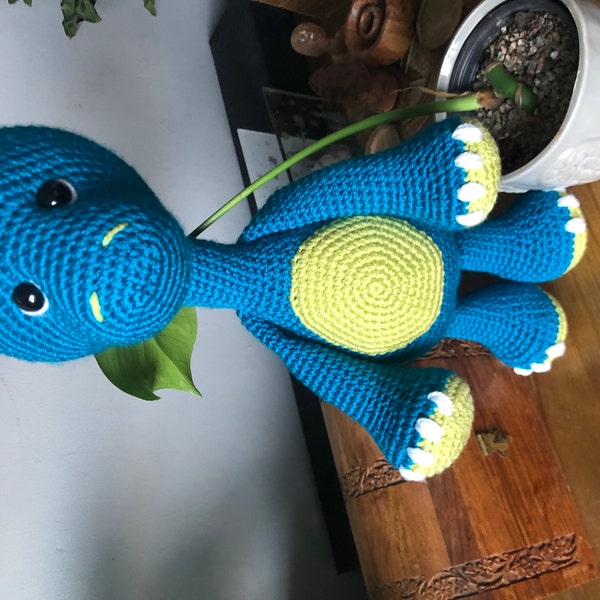 Brontosaurus Crochet Pattern, Crochet Dinosaur, Dinosaur Crochet ...