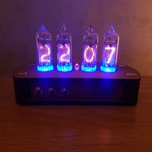 Nixie Clock Kit IN14 with Tubes and Wooden Enclosure. UPS Fast Shipping ...