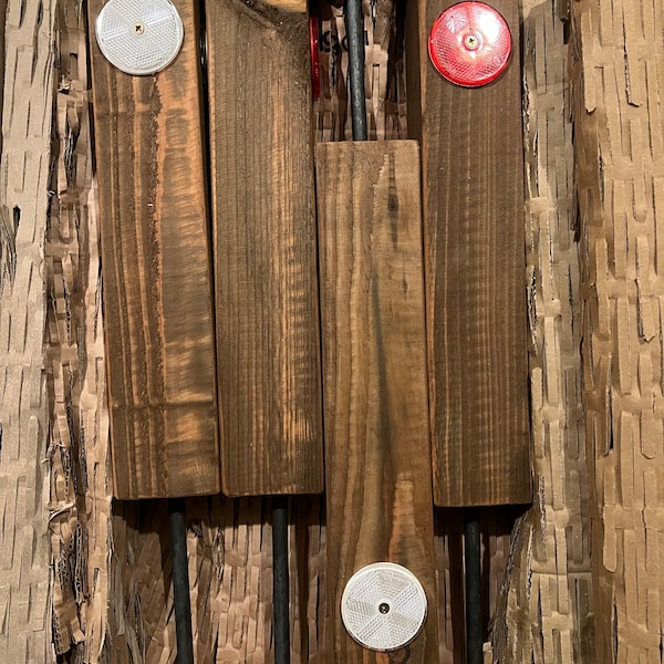 Reflective Site Peg/verge Post, 14", 18", 24" or 36" Push in Ground - Etsy UK