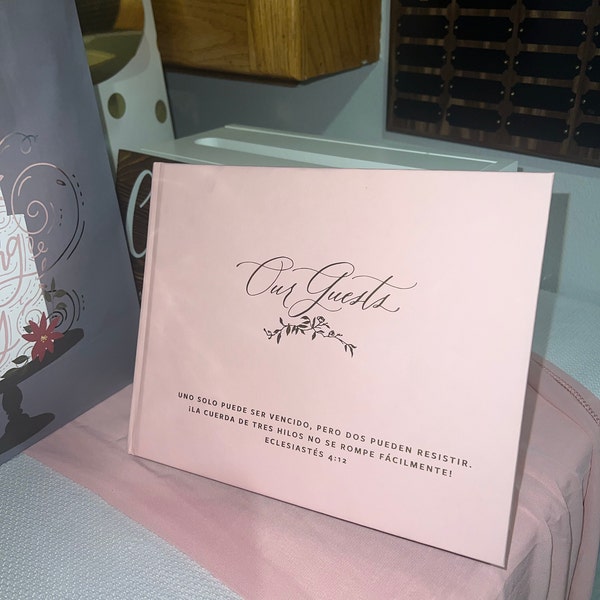 Rosegold Guestbook, Wedding Guest Book, Foil Guest Book, Photobook ...
